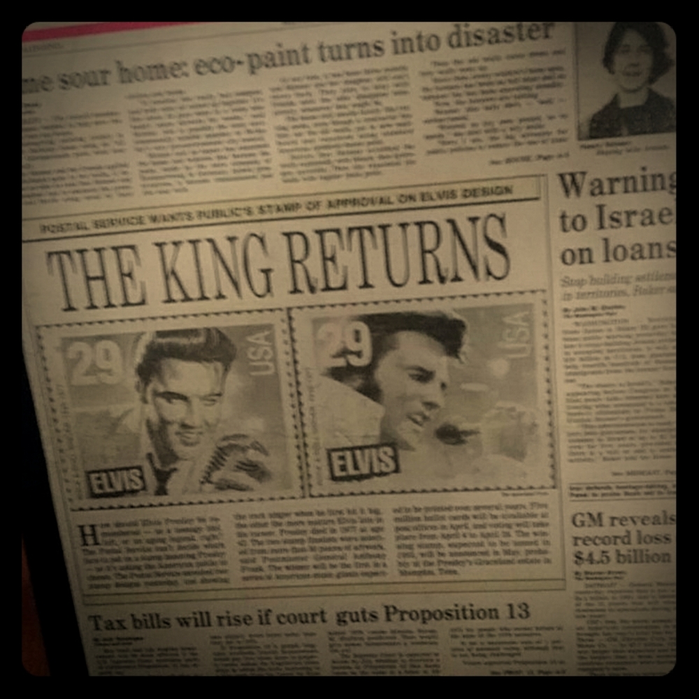 Newspaper Clipping Of The King Returns - Gem